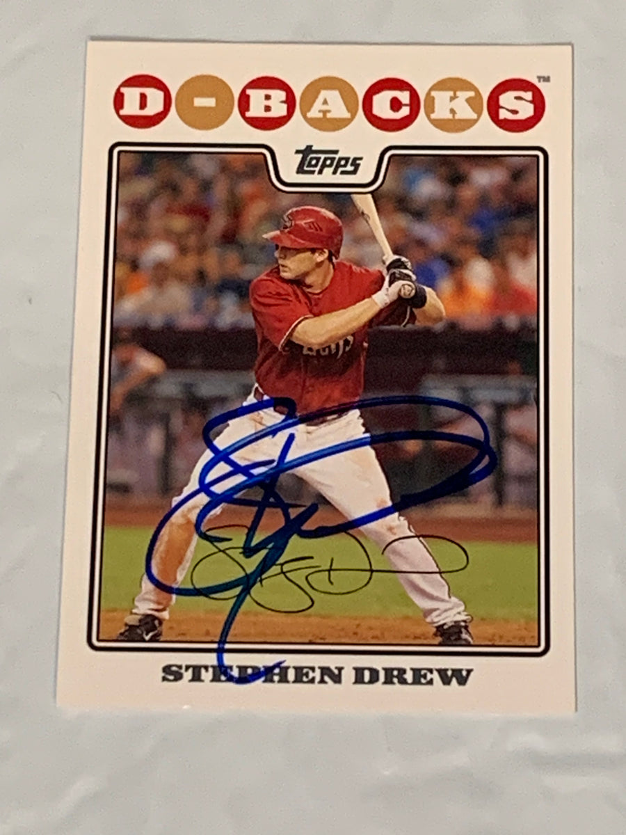 Stephen Drew autographed card- 2008 Topps – Five Tool Signings