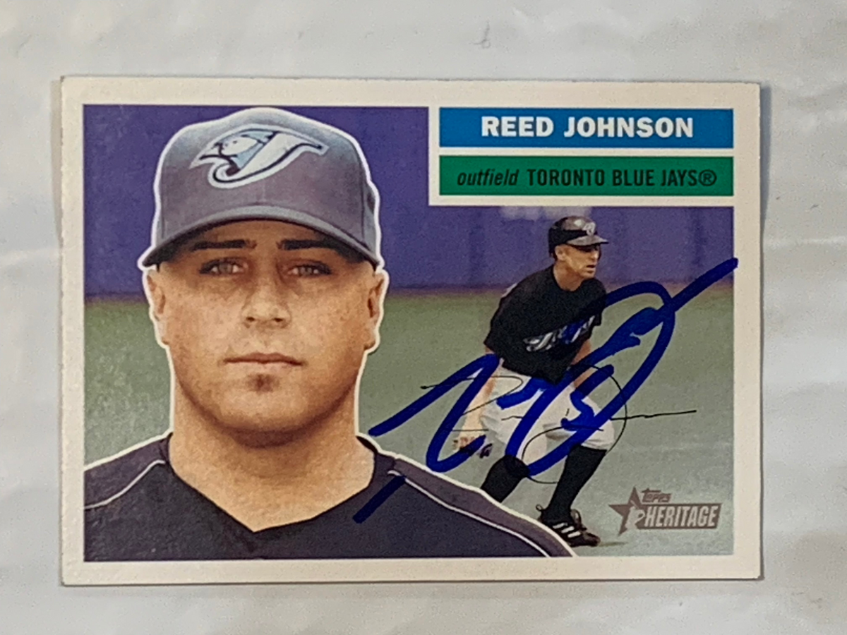 Reed Johnson autographed card- 2005 Topps Heritage – Five Tool Signings