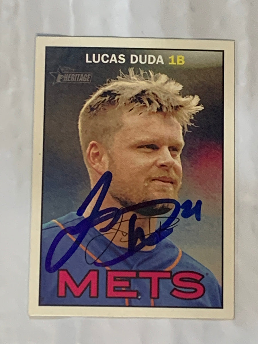 Lucas Duda autographed card- 2016 Topps Heritage – Five Tool Signings