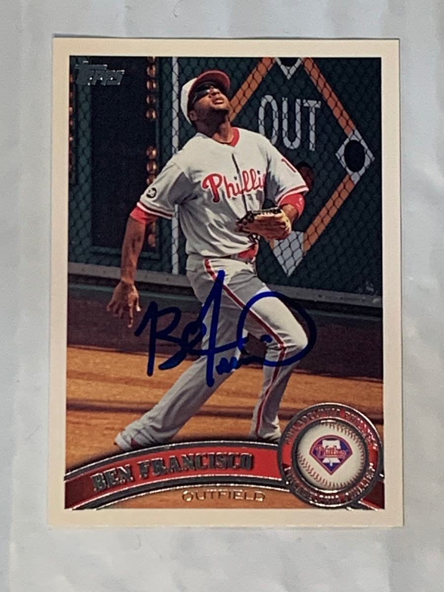 Ben Francisco autographed card- 2011 Topps – Five Tool Signings