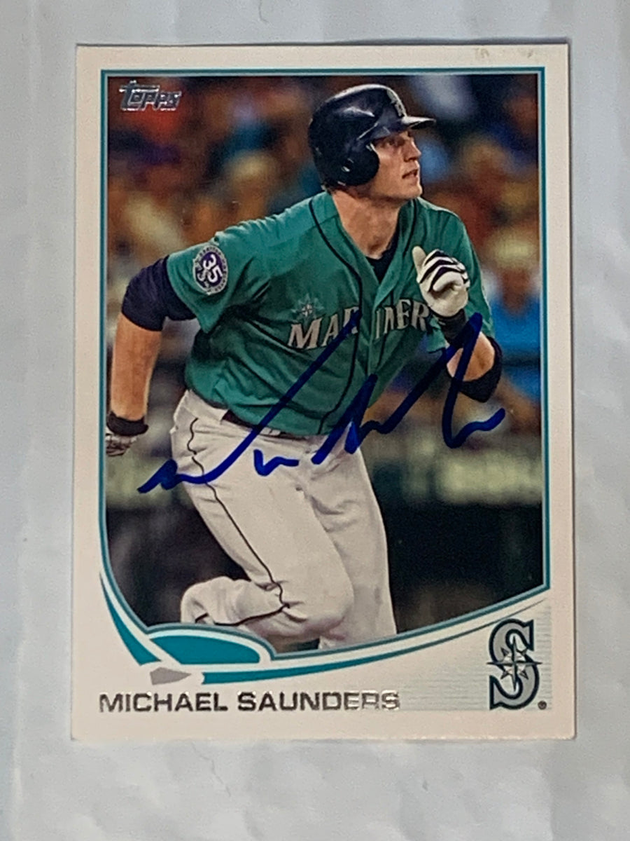 Michael Saunders autographed card- 2013 Topps – Five Tool Signings