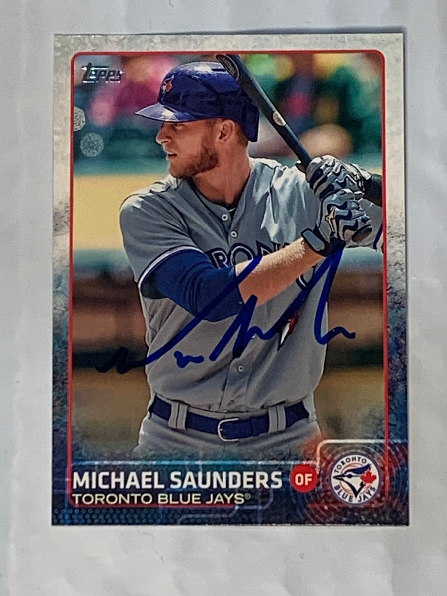 Michael Saunders autographed card- 2015 Topps – Five Tool Signings