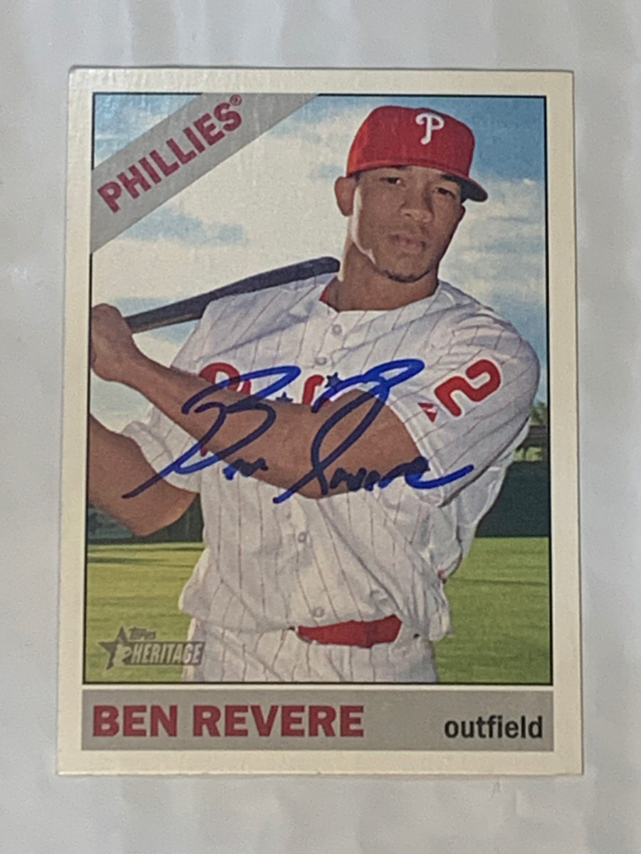 Ben Revere autographed card- 2015 Topps Heritage – Five Tool Signings