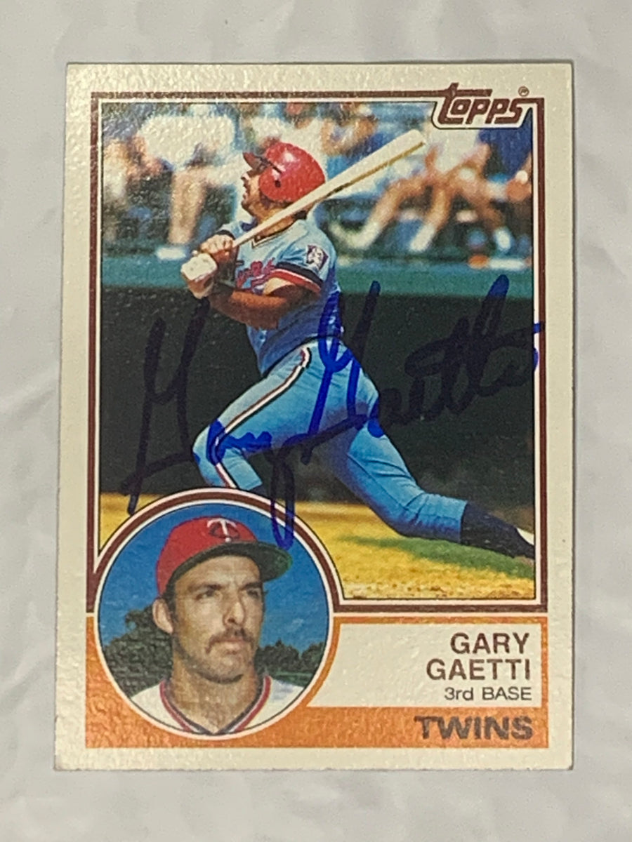 Gary Gaetti autographed card- 1983 Topps – Five Tool Signings