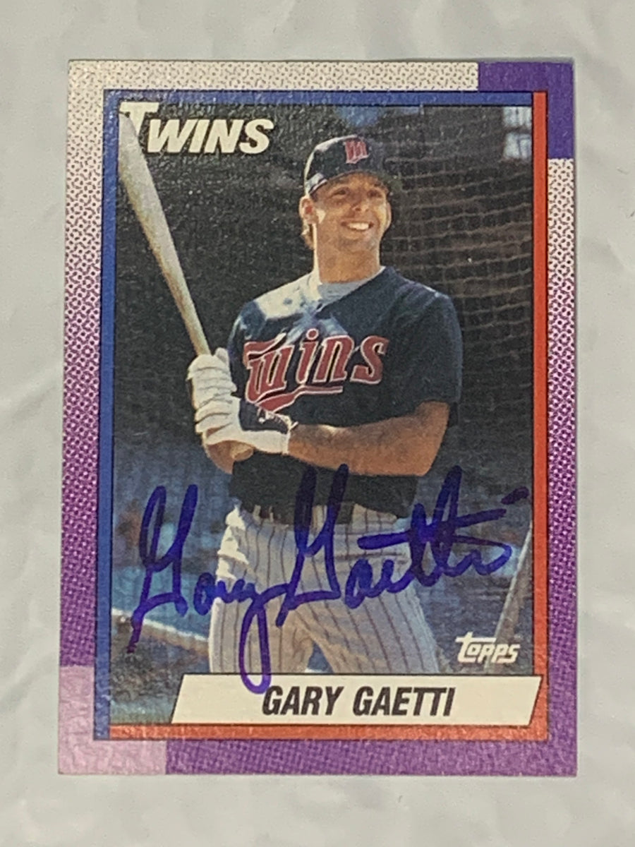 Gary Gaetti autographed card- 1990 Topps – Five Tool Signings