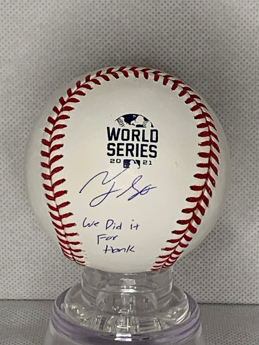 Terrance Gore autographed and inscribed 2021 WS Baseball (wdifh) – Five ...