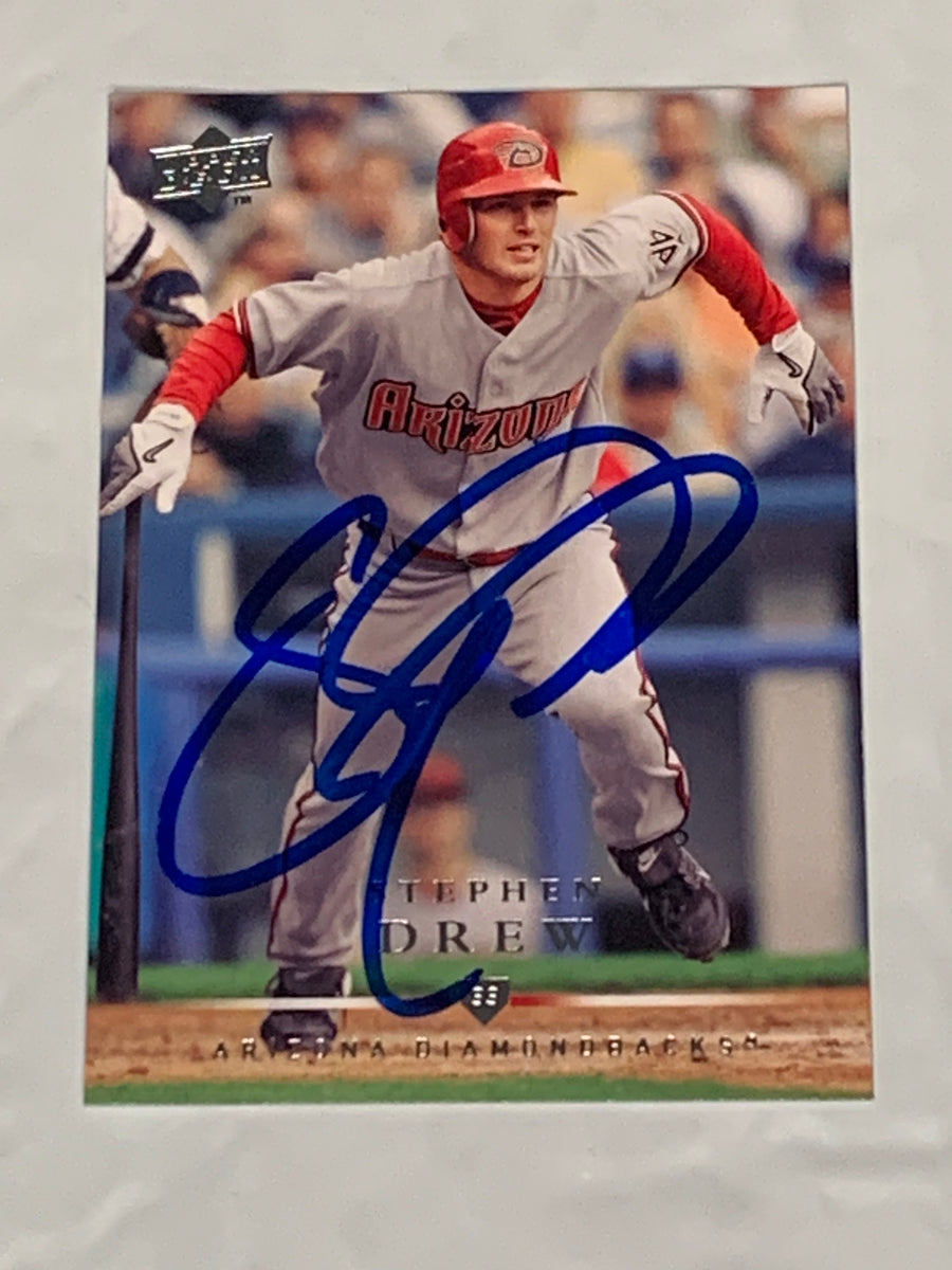 Stephen Drew autographed card- 2008 Upper Deck – Five Tool Signings