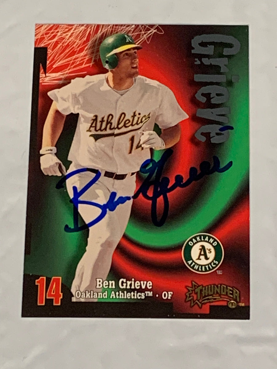 Ben Grieve autographed card- 1998 Skybox Thunder – Five Tool Signings