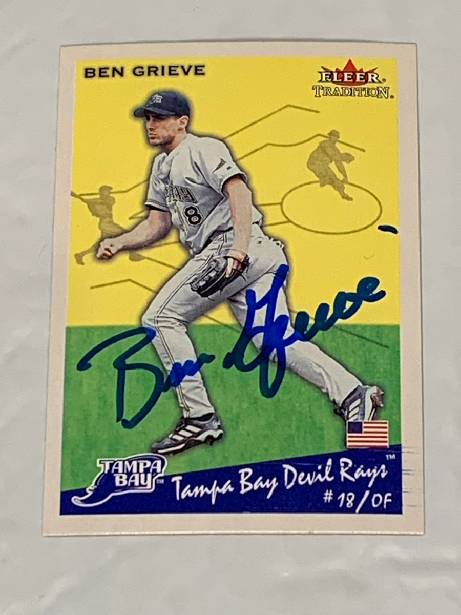 Ben Grieve autographed card- 2002 Fleer Tradition – Five Tool Signings