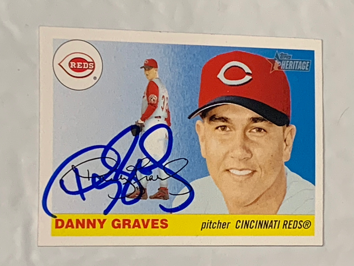 Danny Graves autographed card- 2004 Topps Heritage – Five Tool Signings