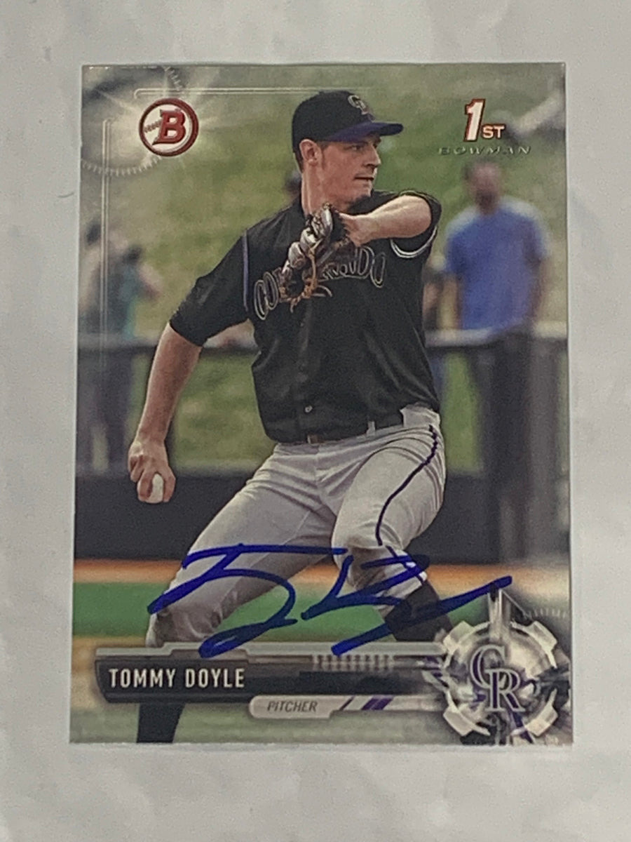 Tommy Doyle autographed card- 2018 Bowman Paper – Five Tool Signings